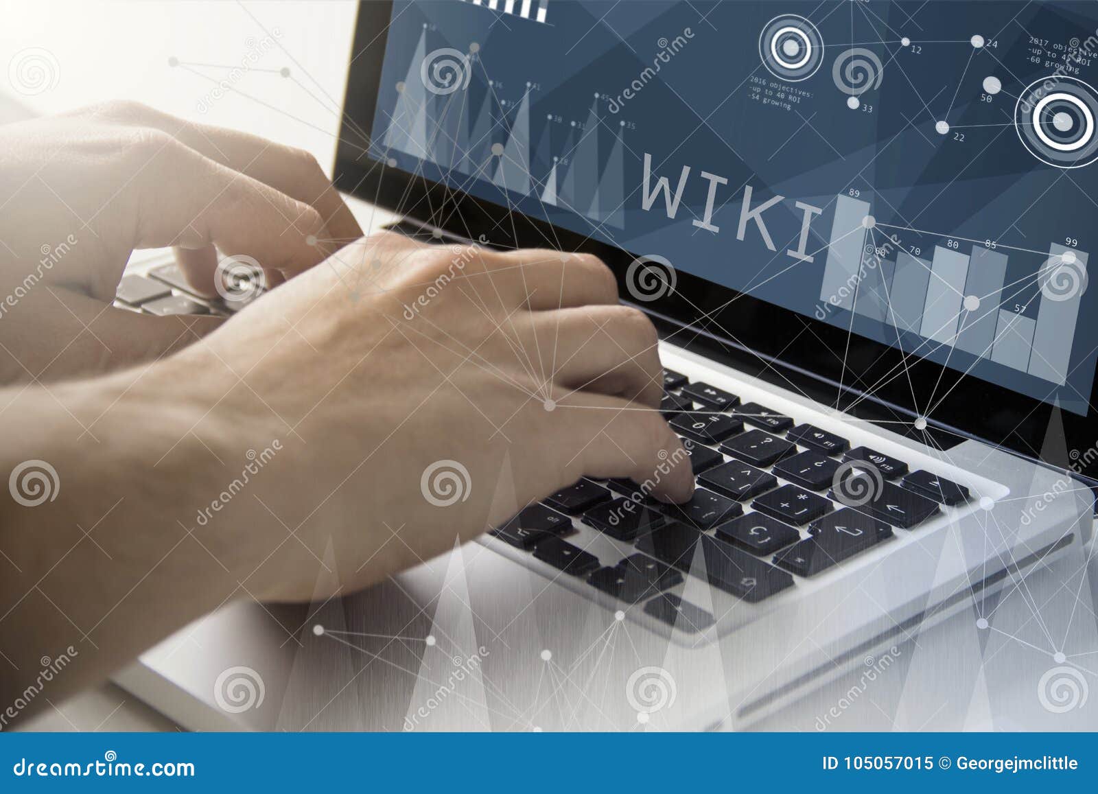 Wiki techie working stock image. Image of managed, encyclopedia - 105057015