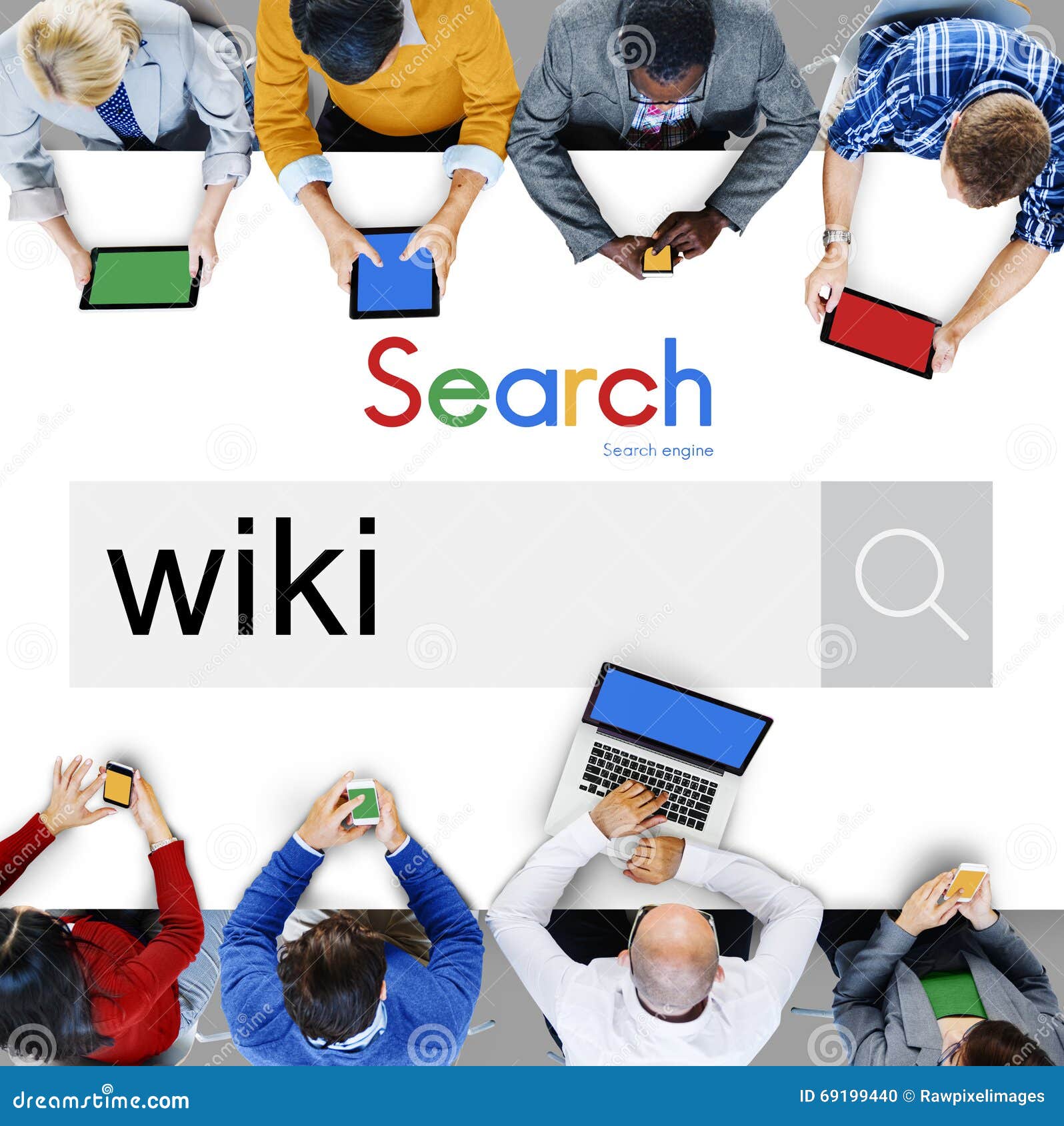 Wiki Website Database Key Knowledge Information Concept Stock Photo ...