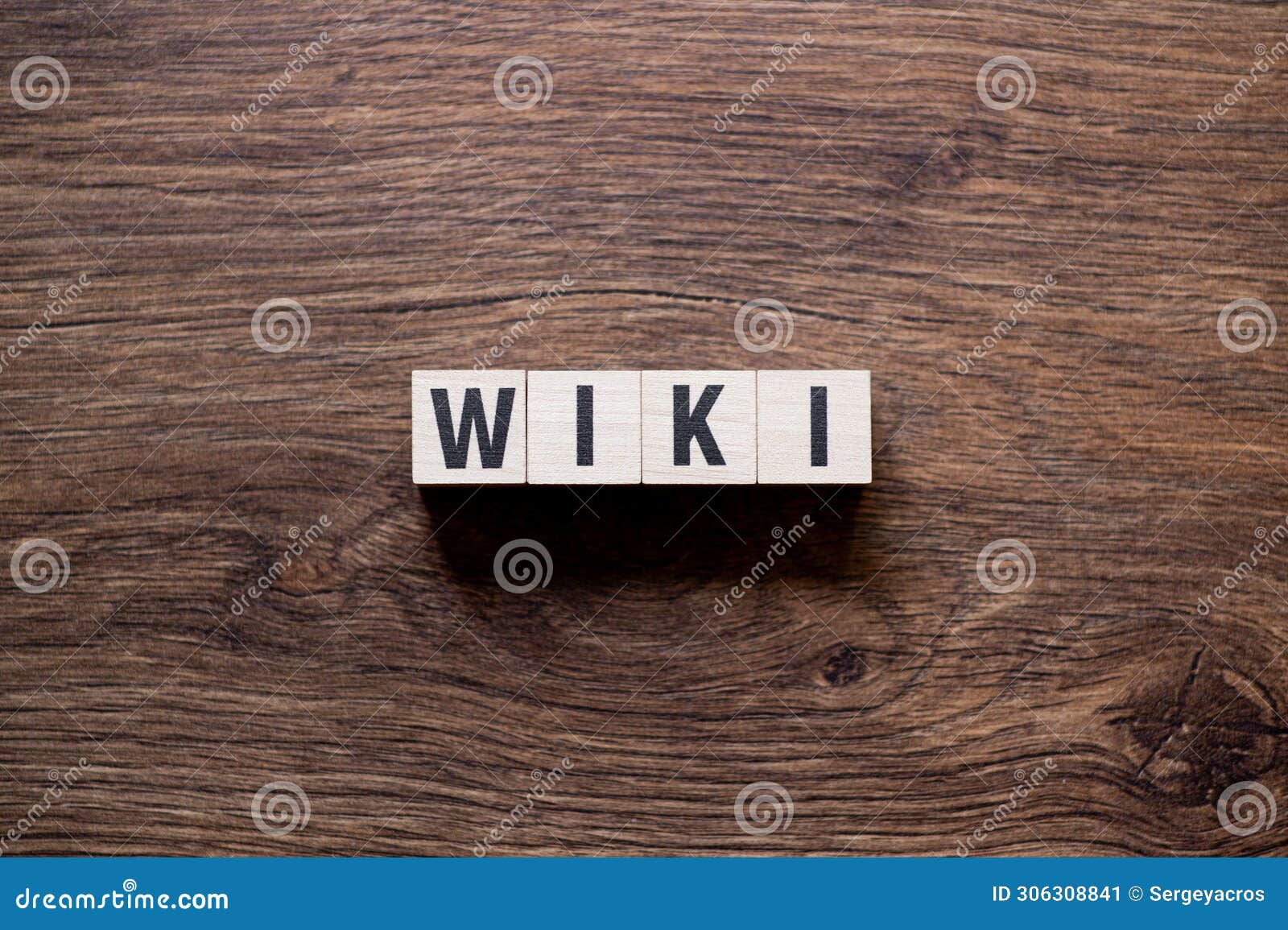 Wiki - Word Concept on Building Blocks, Text Stock Image - Image of ...