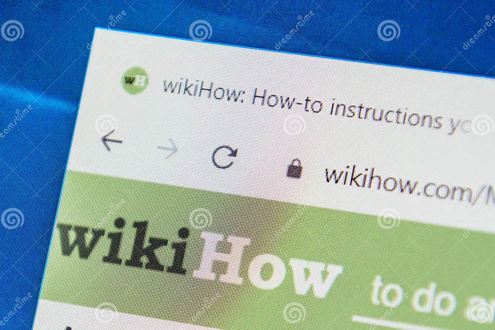 Wikihow.com Web Site. Selective Focus. Editorial Image - Image of ...