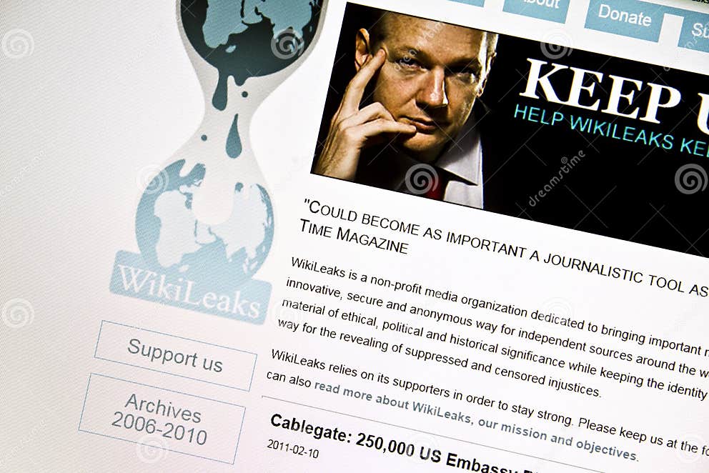 WikiLeaks editorial stock photo. Image of information - 18398653
