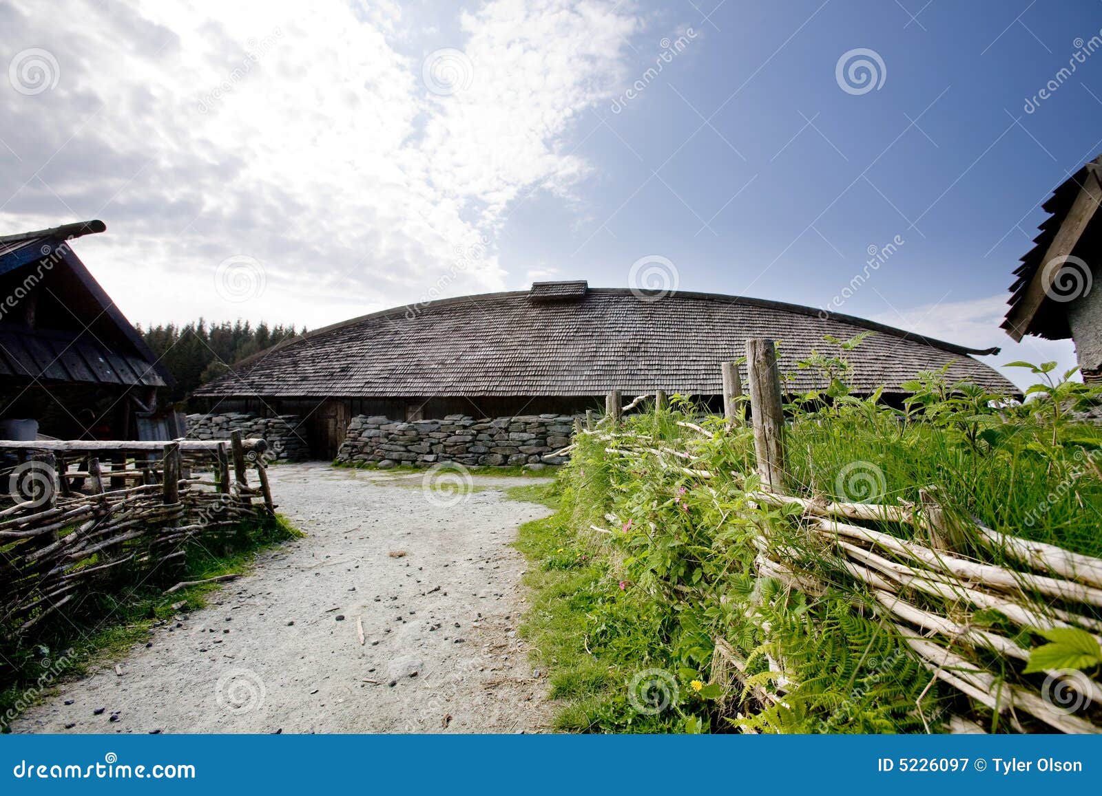 Wikinger-Bauernhof stockbild. Bild von struktur, skandinavier - 5226097