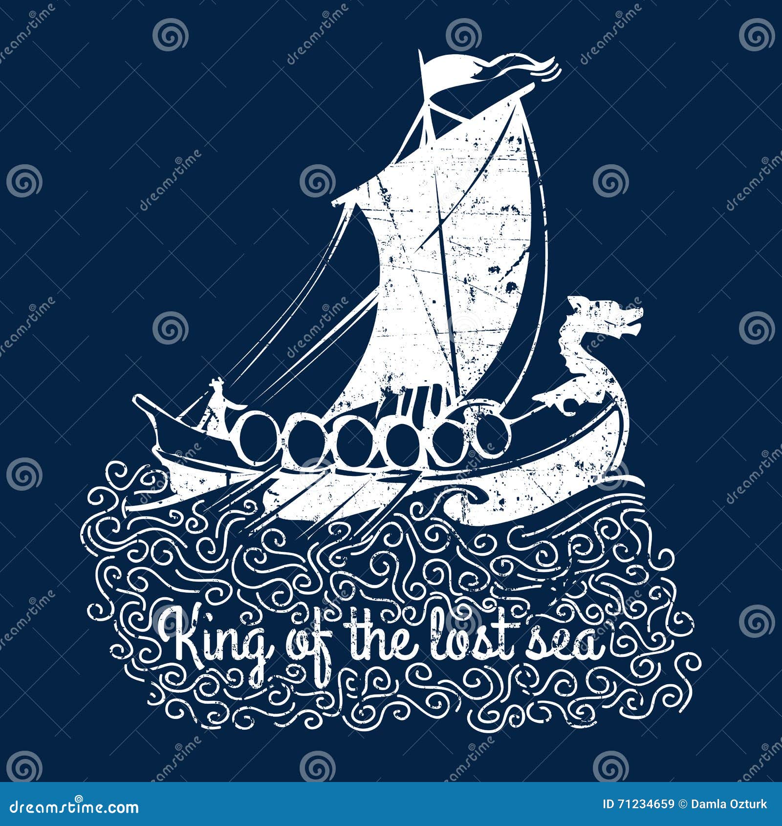 Wikinger-Logo-T-Shirt Grafikdesign Vektor Abbildung - Illustration von ...