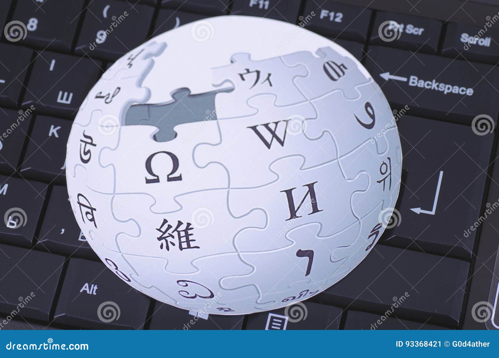 Wikipedia redaktionelles foto. Bild von zeichen, redaktionell - 93368421