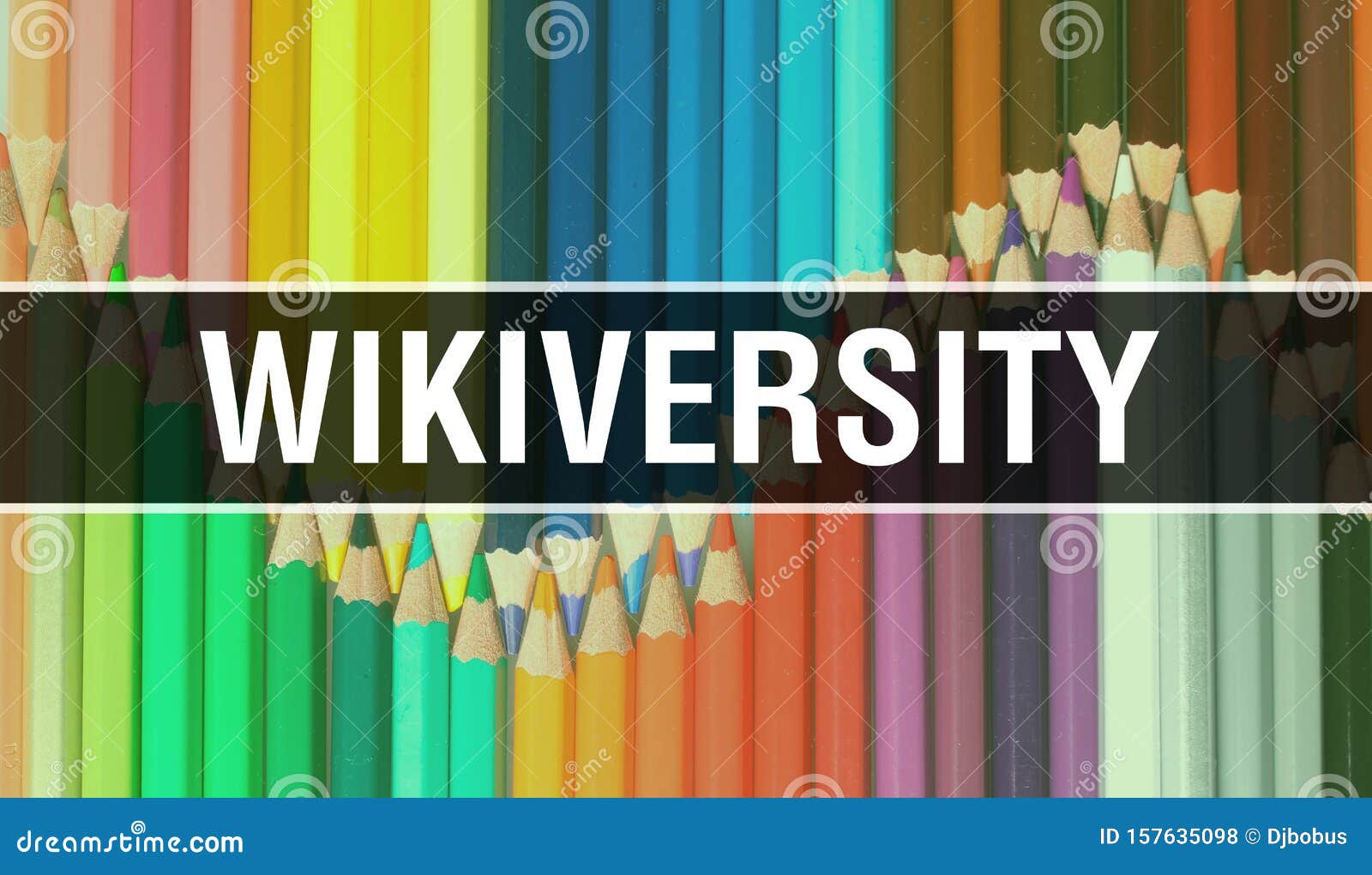 Wikiversity Concept Illustration on Back To School Banner with ...