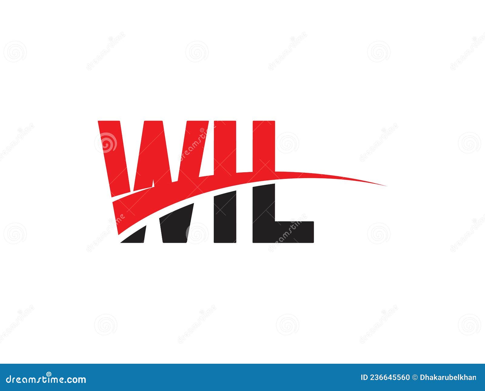 WIL Letter Initial Logo Design Vector Illustration Stock Vector ...