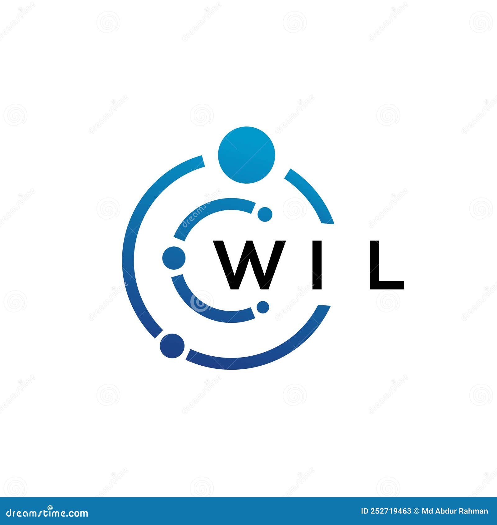 WIL Letter Technology Logo Design On White Background. WIL Creative ...