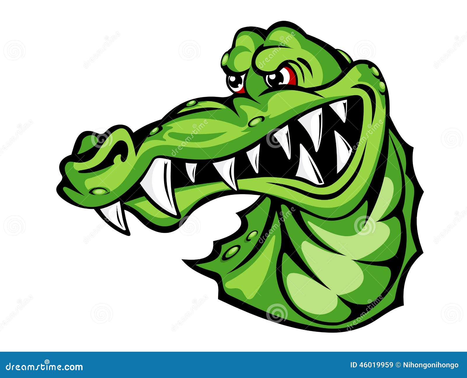 Wild alligator stock vector. Illustration of head, graphic - 46019959
