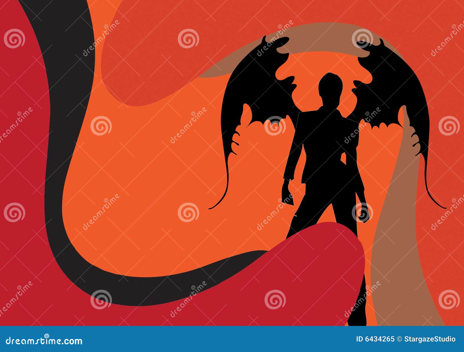 Wild angel stock vector. Illustration of collage, beautiful - 6434265