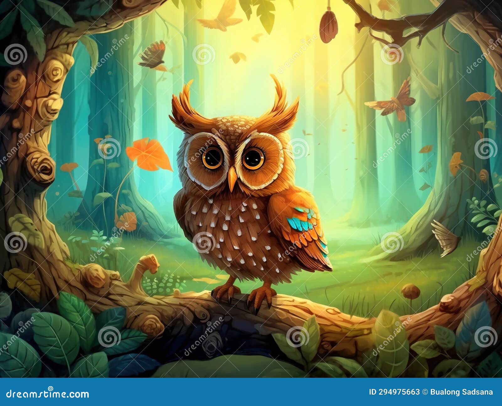 Wild Animal Cartoon Made with Generative AI Illustration Stock Image ...