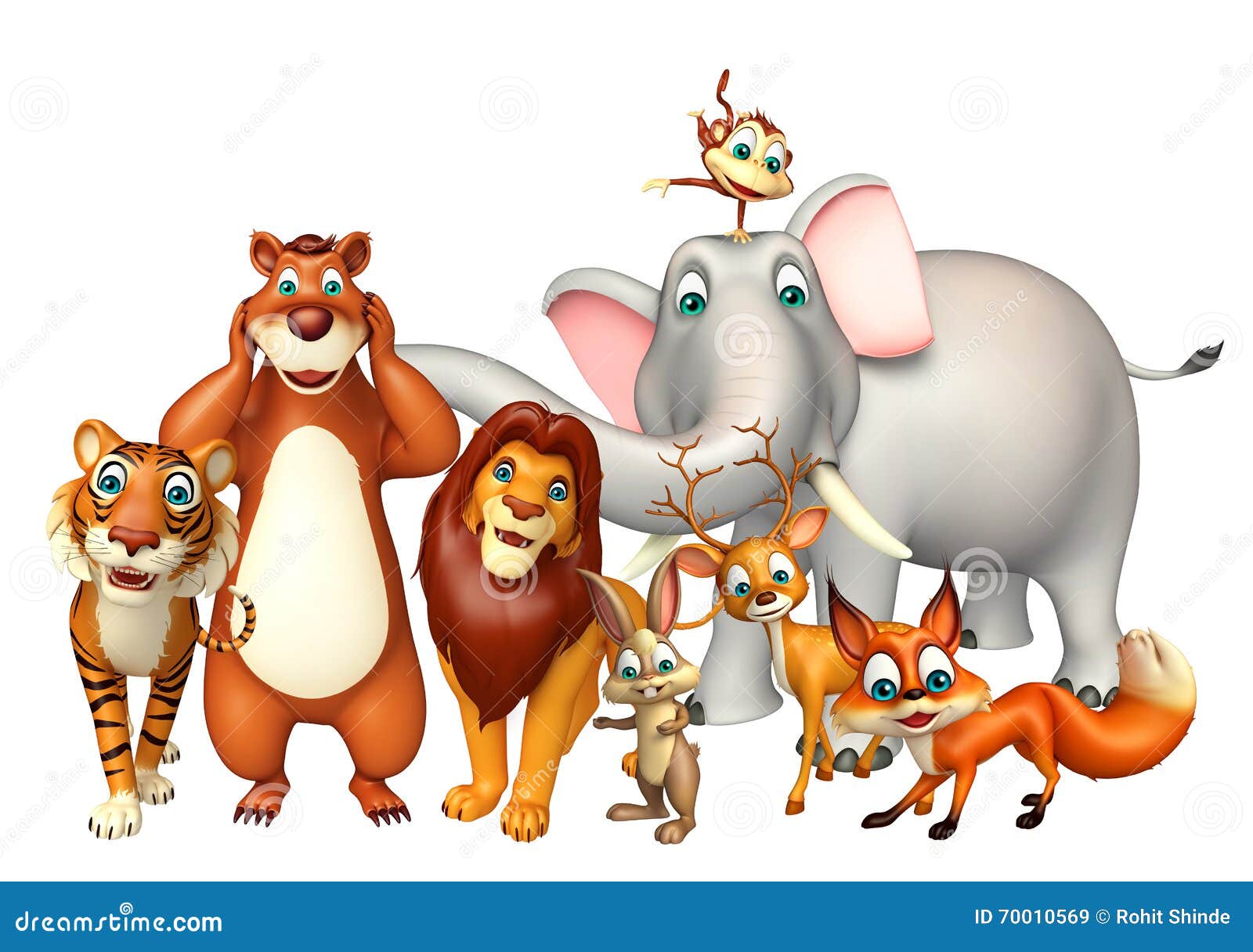 Wild animal collection stock illustration. Illustration of creature ...