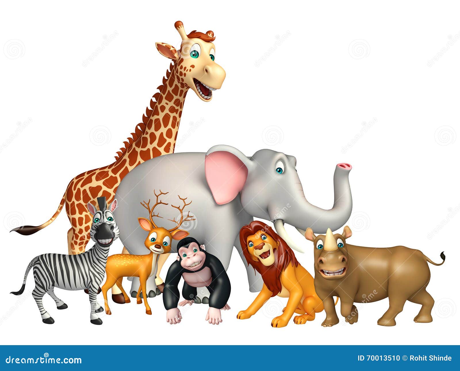 Wild animal collection stock illustration. Illustration of creature ...