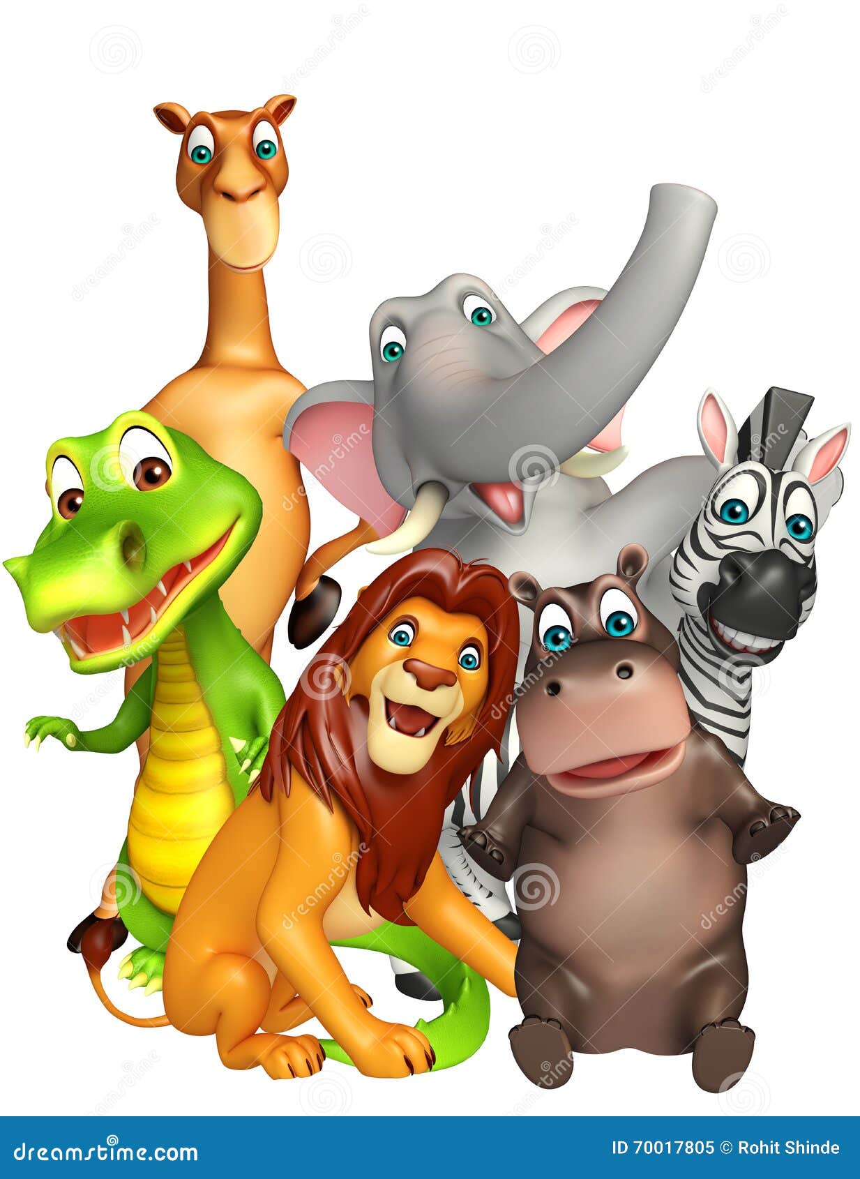 Wild animal collection stock illustration. Illustration of mammal ...