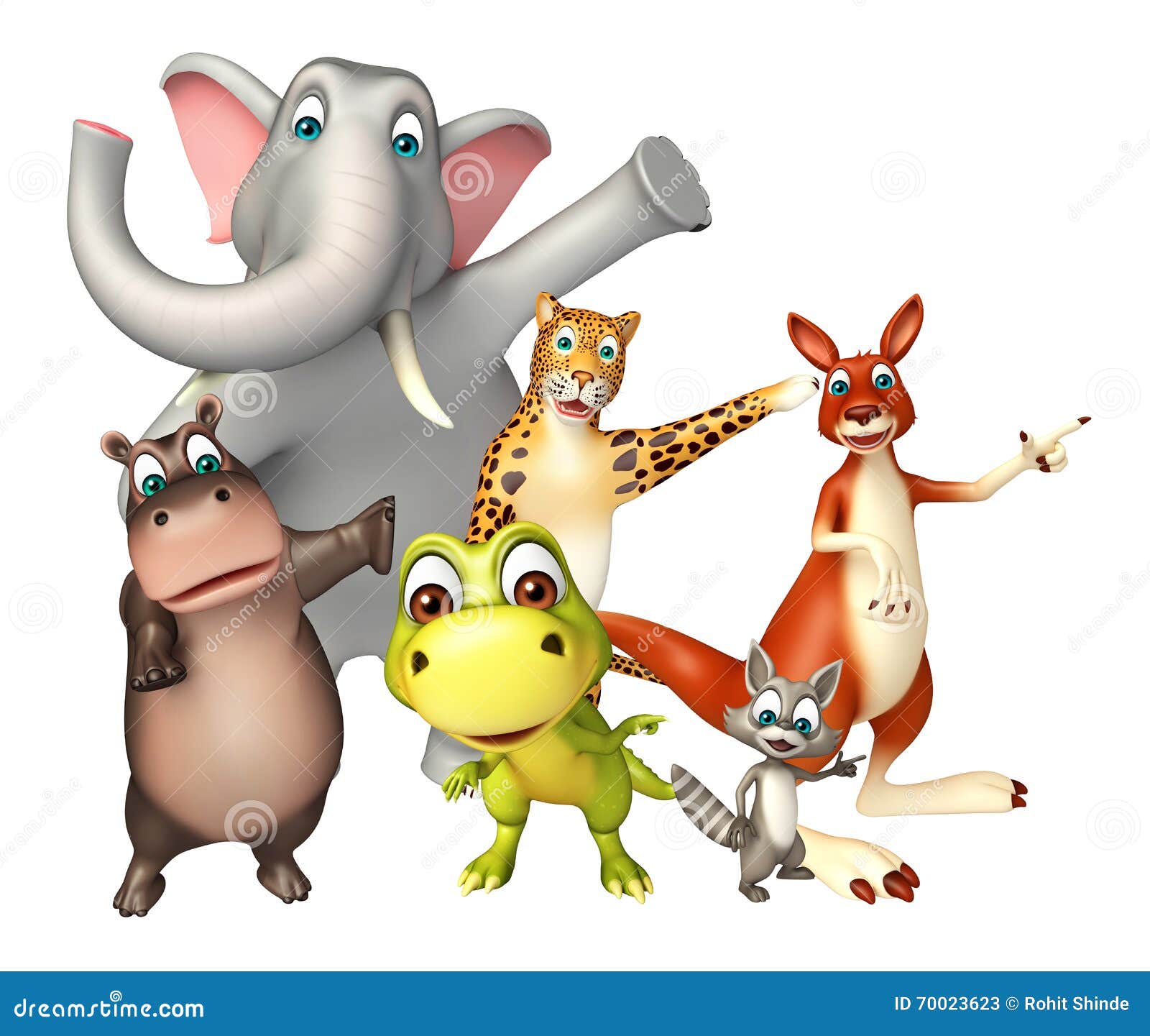 Wild animal collection stock illustration. Illustration of raccoon ...