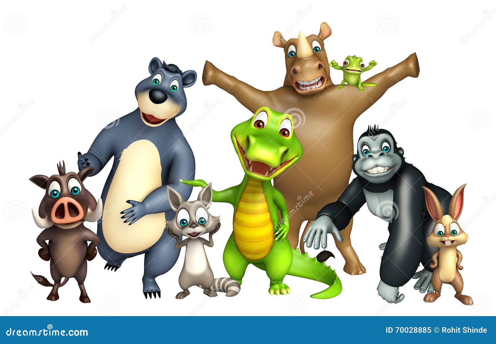 Wild animal collection stock illustration. Illustration of poster ...