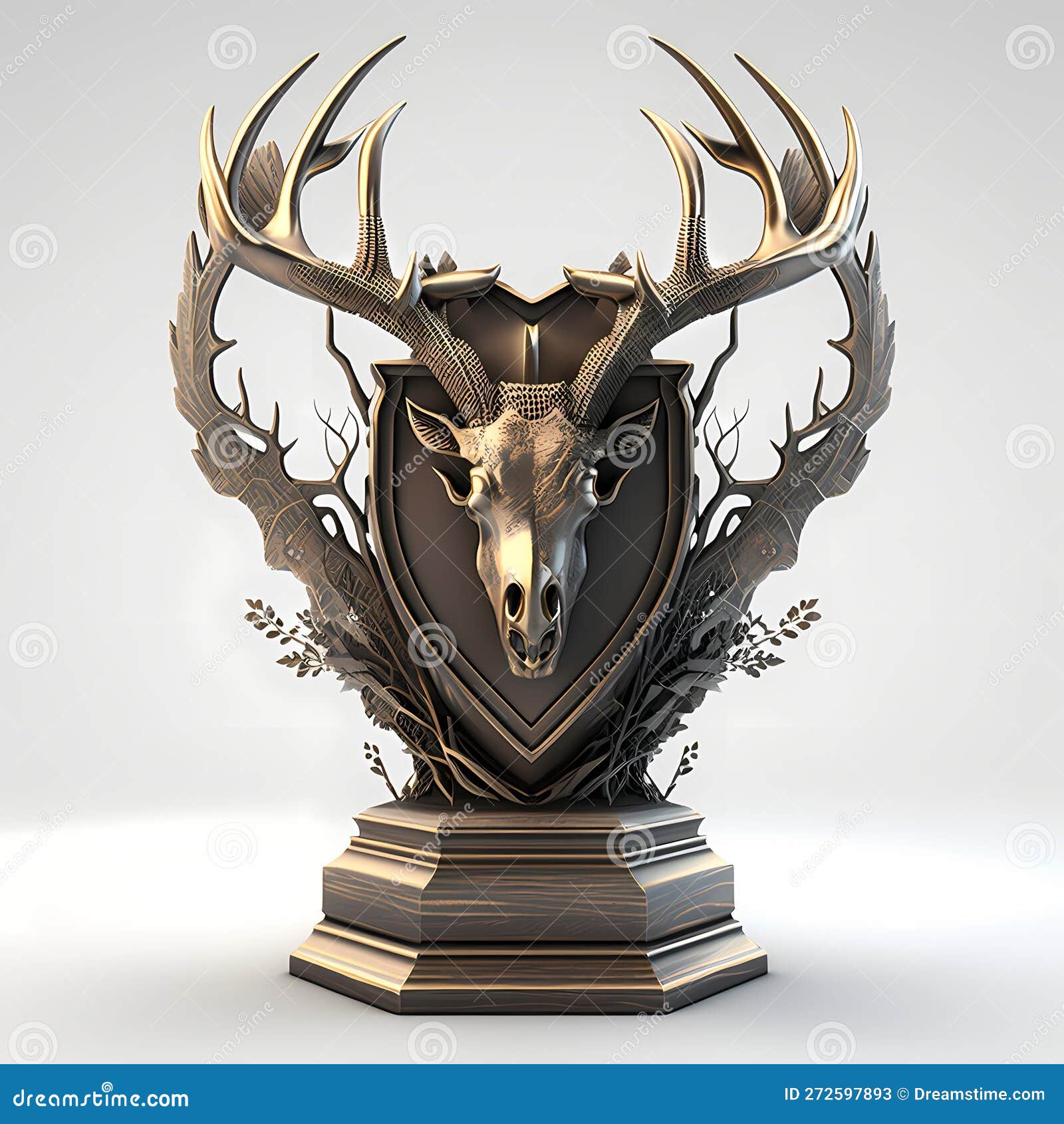 Wild Animal Hunter Trophy. Generative AI Stock Image - Image of trophy ...