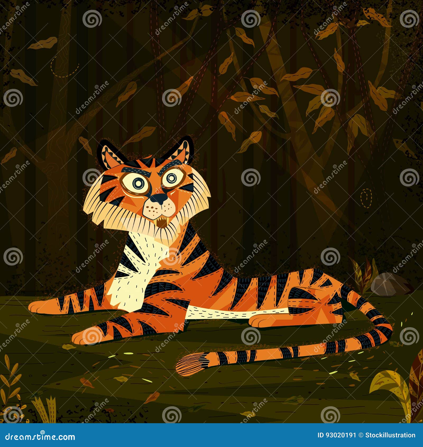 Animal Zoo Tiger Style Font Letters Words Word Alphabet Calligraphy ...