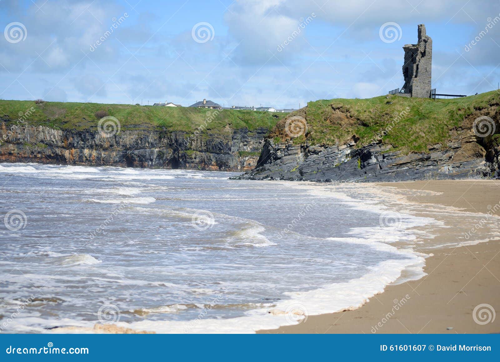 Wild atlantic way castle stock image. Image of kerry - 61601607