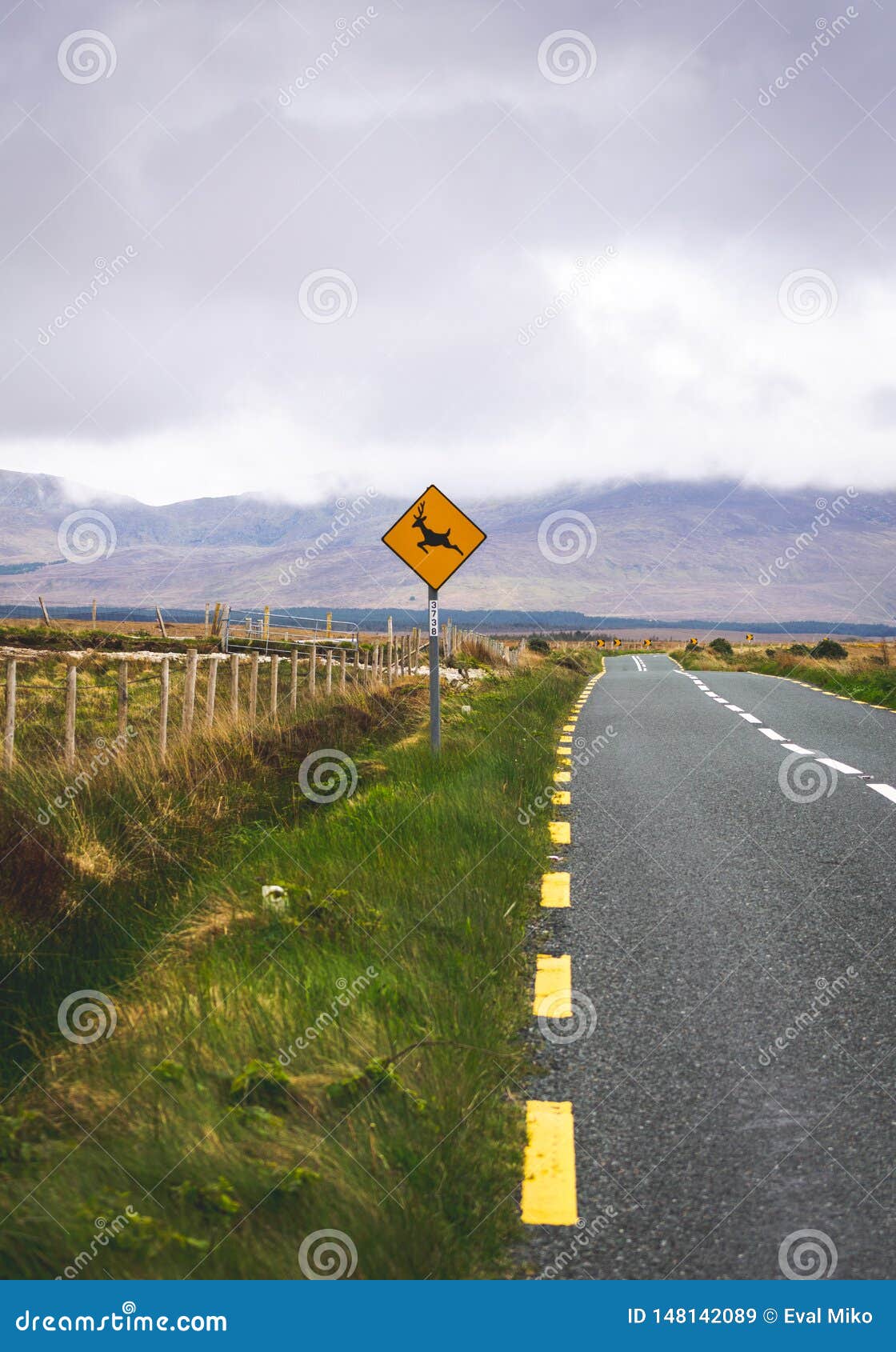 Wild Atlantic Way Road Sign Stock Image - Image of information ...