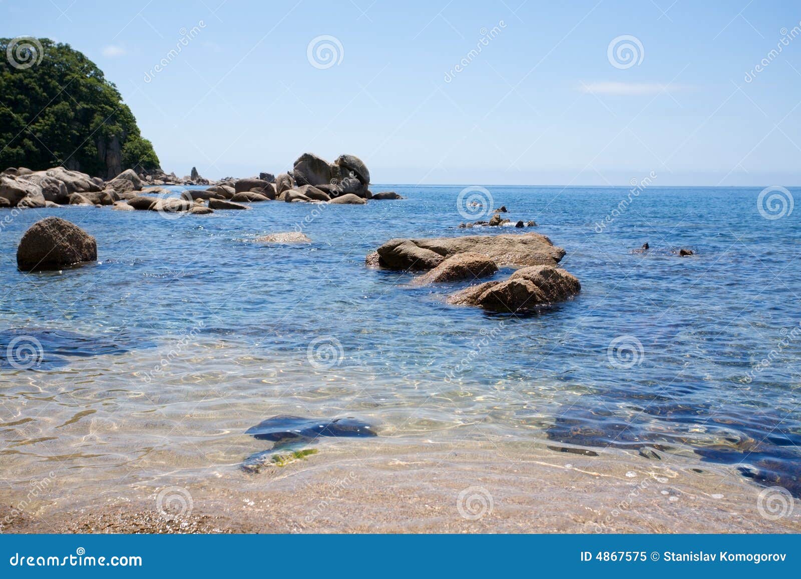 Wild beach stock image. Image of scenic, stone, sand, leisure - 4867575