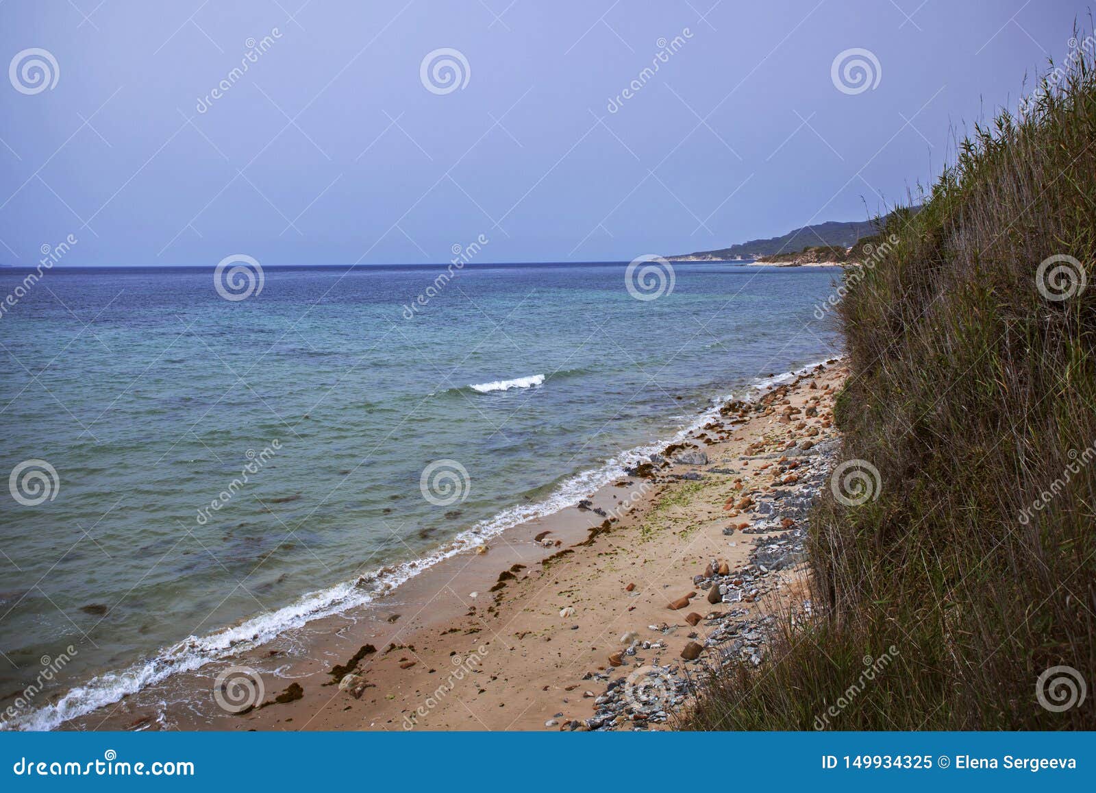 Wild beach with sand stock image. Image of shore, seascape - 149934325