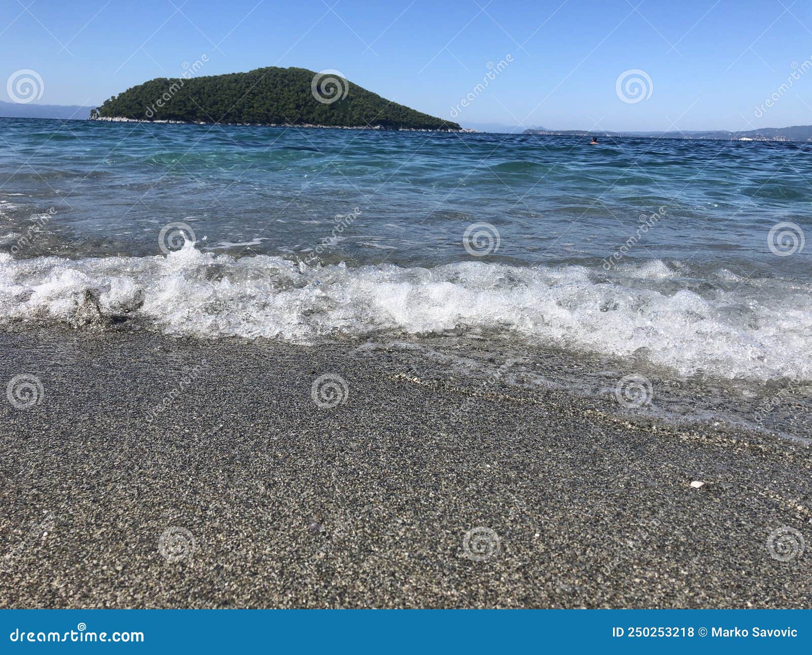 Wild Beach in Greece with Clear Water Stock Photo - Image of seascape ...