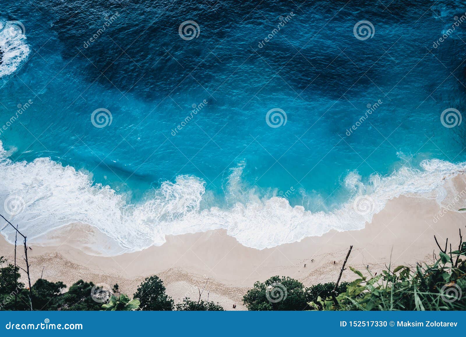 Wild Beach, Top View, Waves Stock Photo - Image of blue, vacation ...