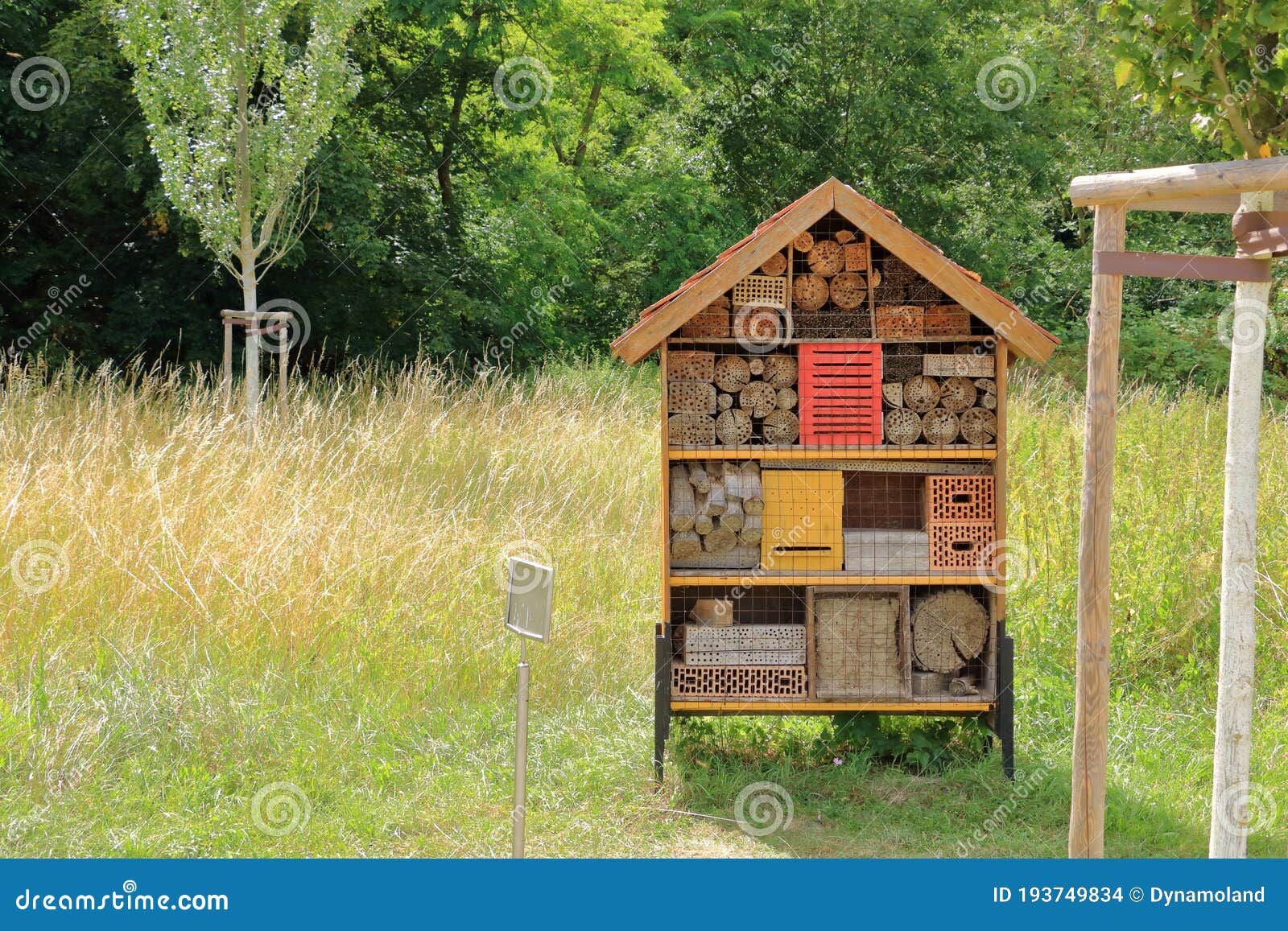 Wild Bee and Insect Shelter Hotel Stock Photo - Image of garden, bees ...