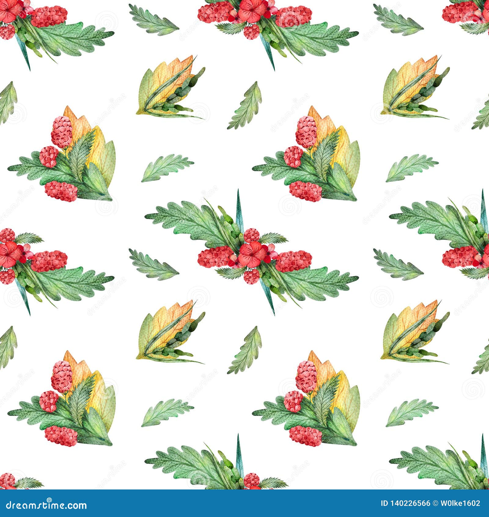 Wild berry pattern stock illustration. Illustration of foliage - 140226566