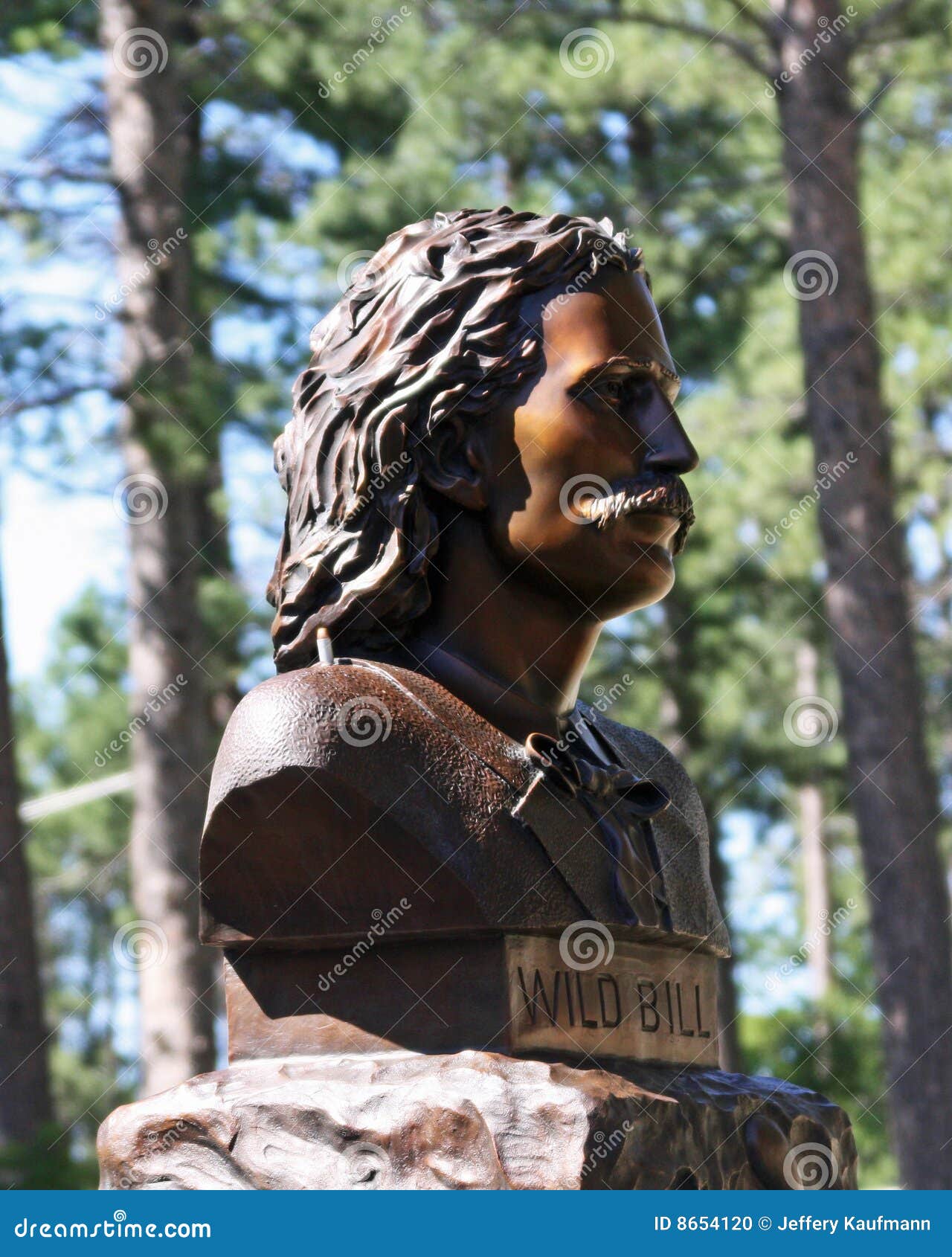 Wild Bill stock photo. Image of hair, statue, mustache - 8654120