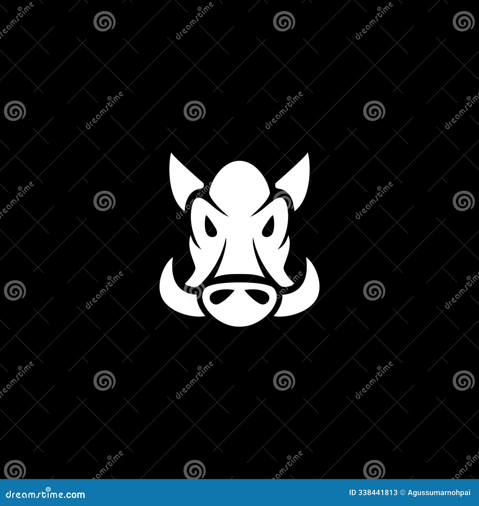 Boar Face In Baroque Color. The Muzzle Of An Animal From The Patterns ...