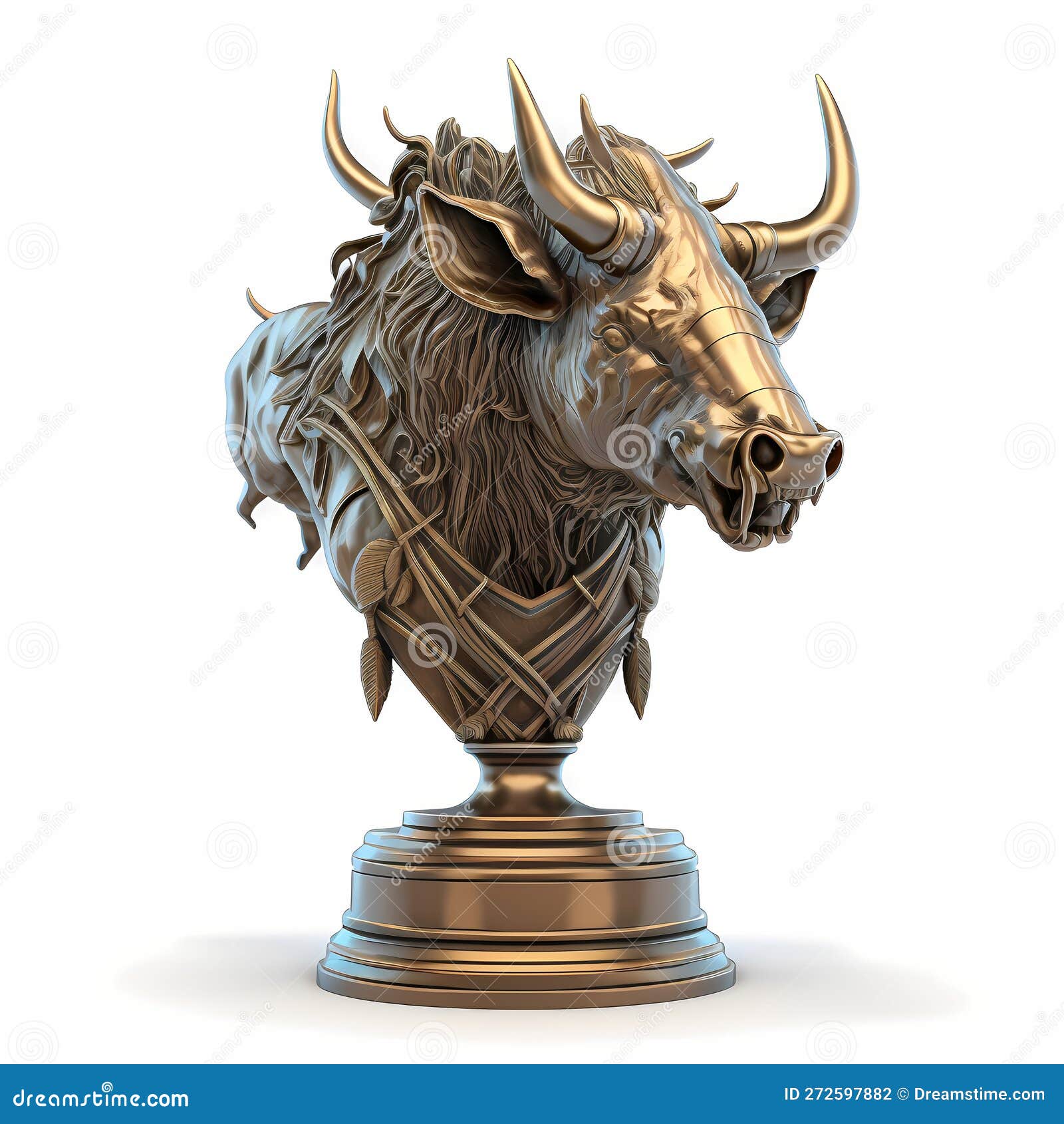 Wild Boar Hunter Trophy. Generative AI Stock Illustration ...