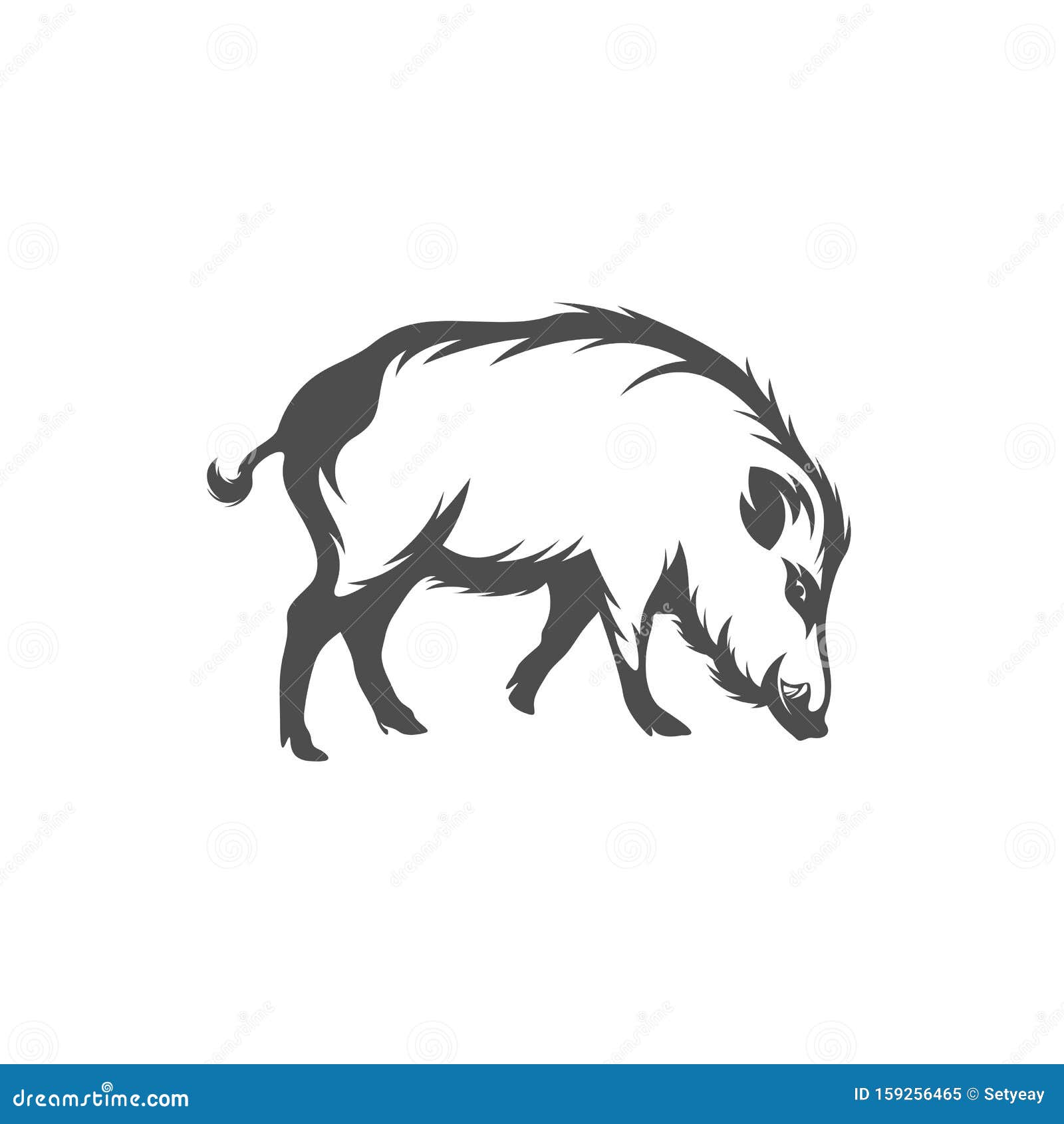 Wild Boar Logo Design Vector. Template Illustration Stock Vector ...