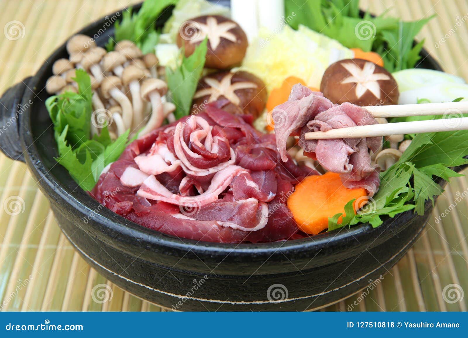 Wild Boar Meat Dish Served in a Pot Stock Photo - Image of cooking ...