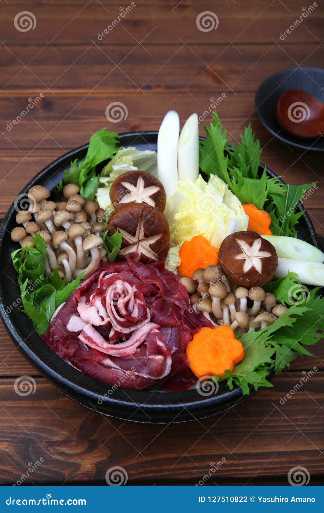 Wild Boar Meat Dish Served in a Pot Stock Photo - Image of background ...
