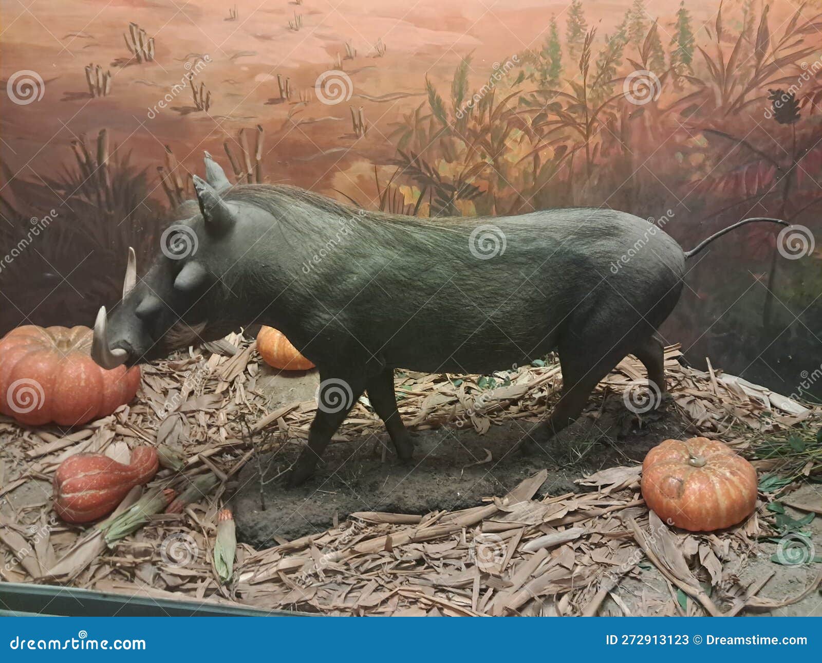 Wild Boar Statue in the Museum Editorial Stock Photo - Image of bovine ...