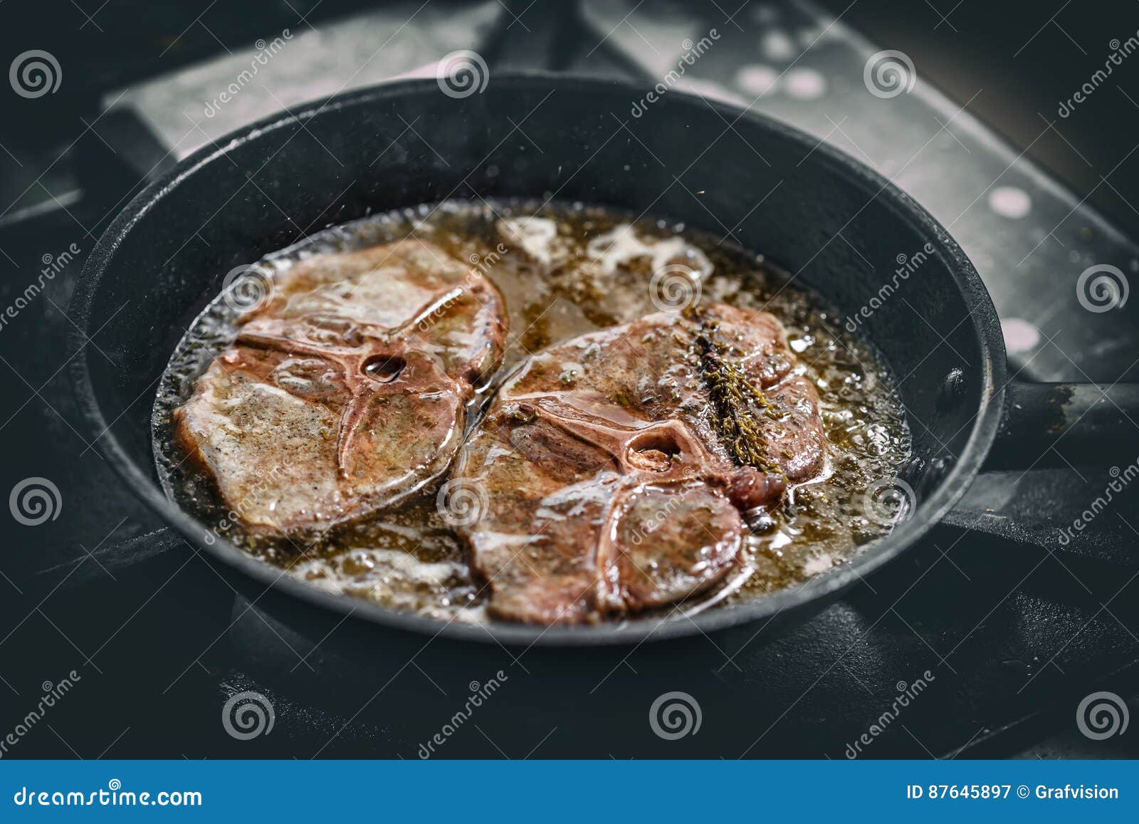 Wild boar steak stock image. Image of frying, cooked - 87645897