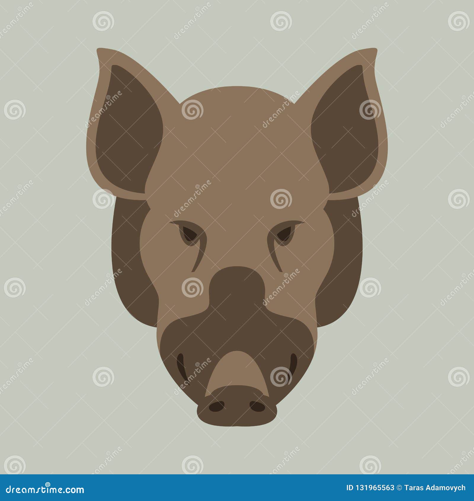 Wild Boar. Vector Illustration Stock Vector - Illustration of character ...
