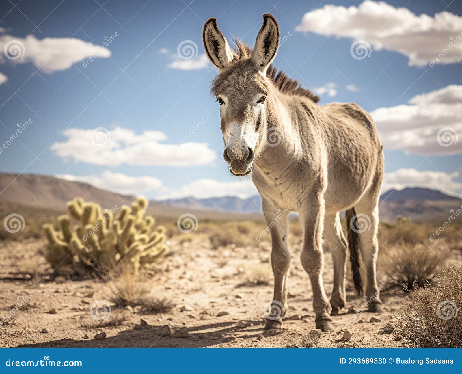 Ai Generated Illustration Wildlife Concept of Wild Burro Stock ...