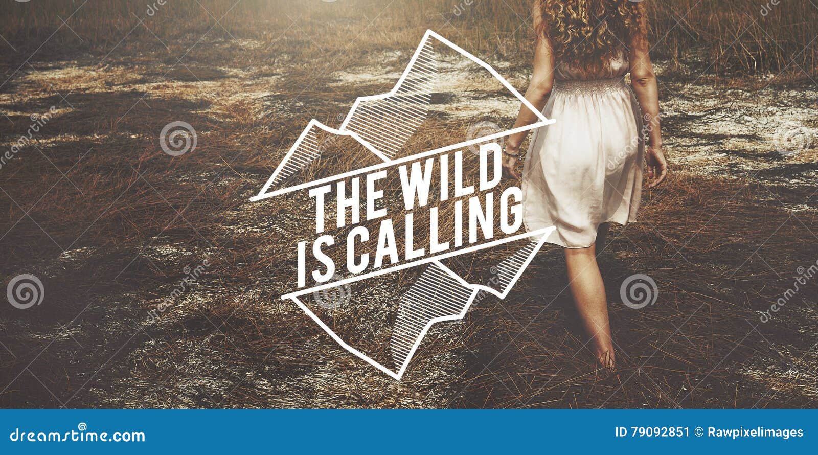 The Wild is Calling Peace Rural Travel Vacation Concept Stock Image ...