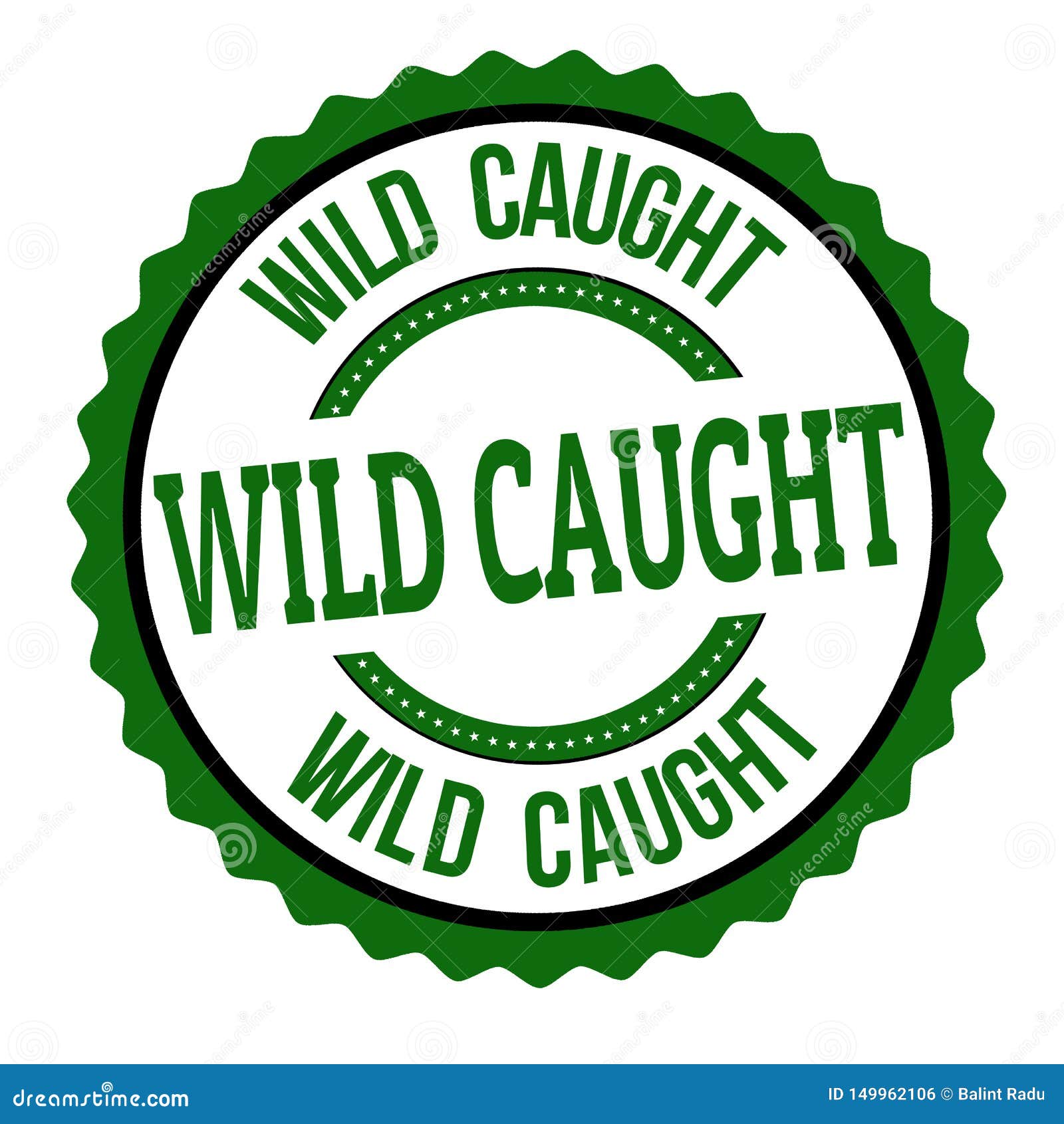 Wild caught sign or stamp stock vector. Illustration of gourmet - 149962106