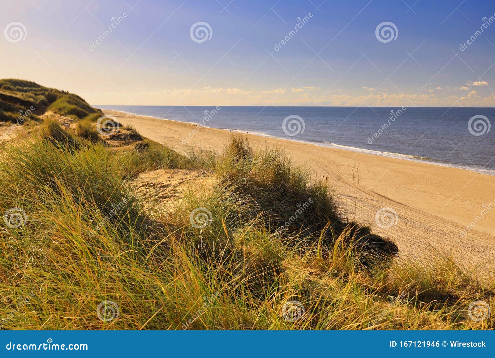 Wild Coast of the Red Cliff, Sylt, Germany in the Evening Stock Photo ...