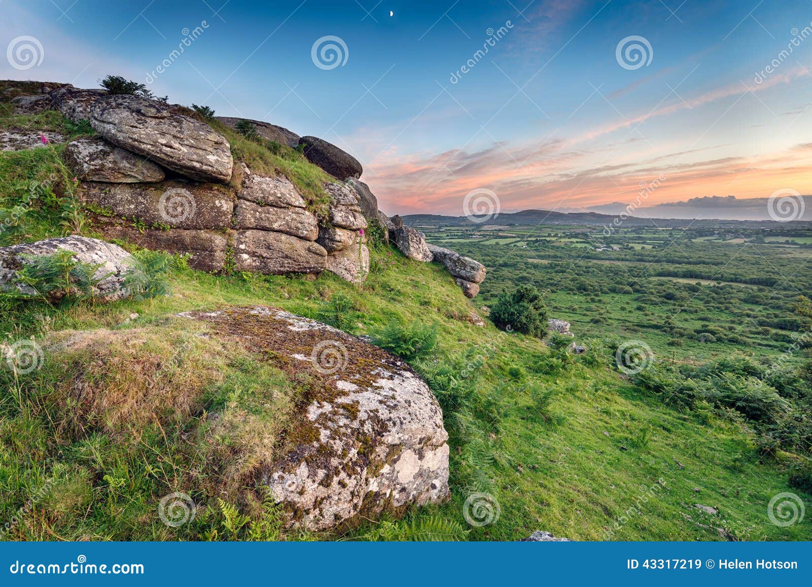 Wild Cornish Countryside stock image. Image of bodmin - 43317219