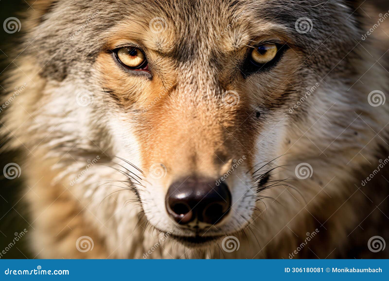 Wild Coyote face stock illustration. Illustration of eastern - 306180081