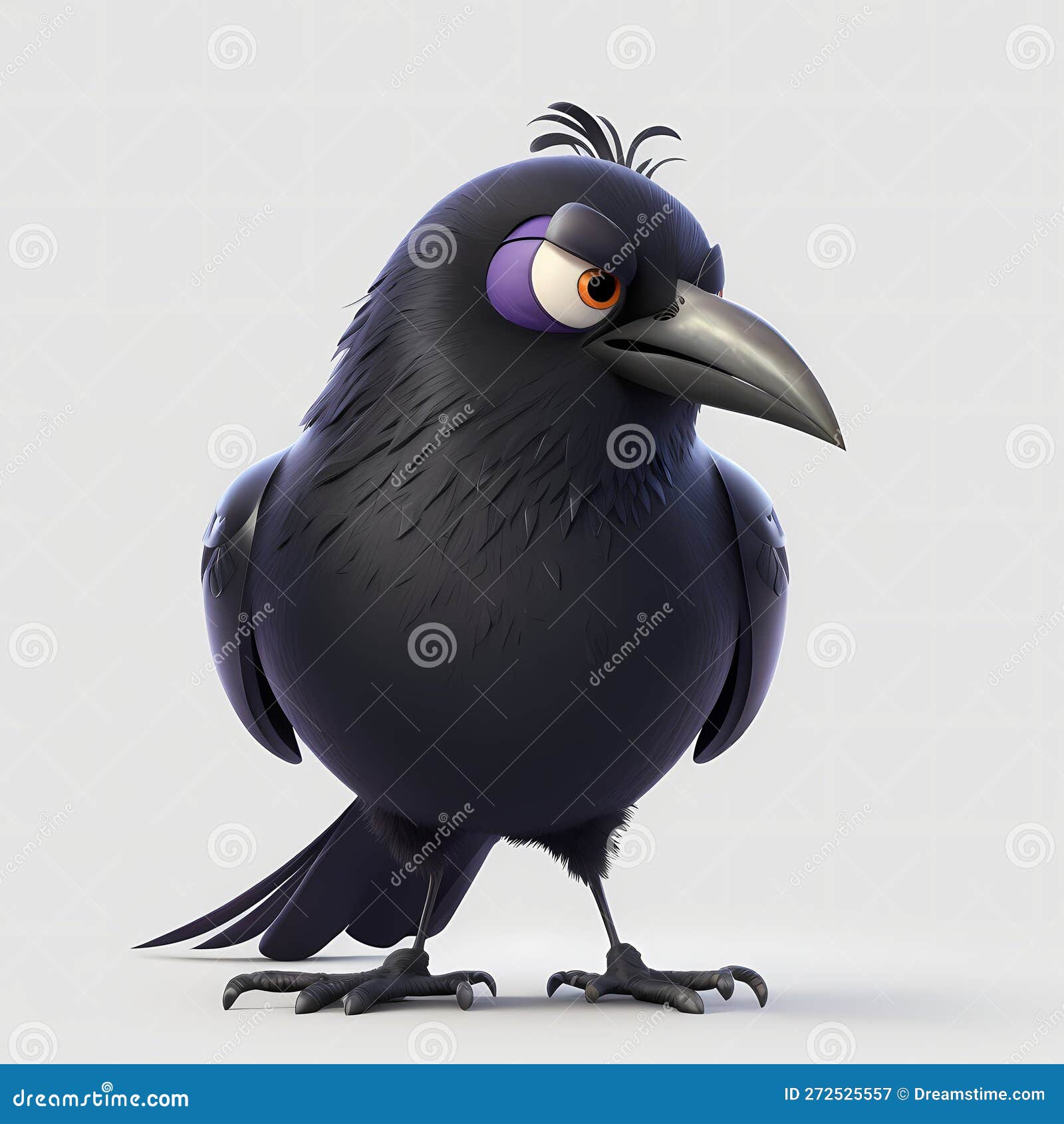 Wild Crow: A Dark Beige And Bronze 2d Game Art Illustration | CartoonDealer.com #299269348