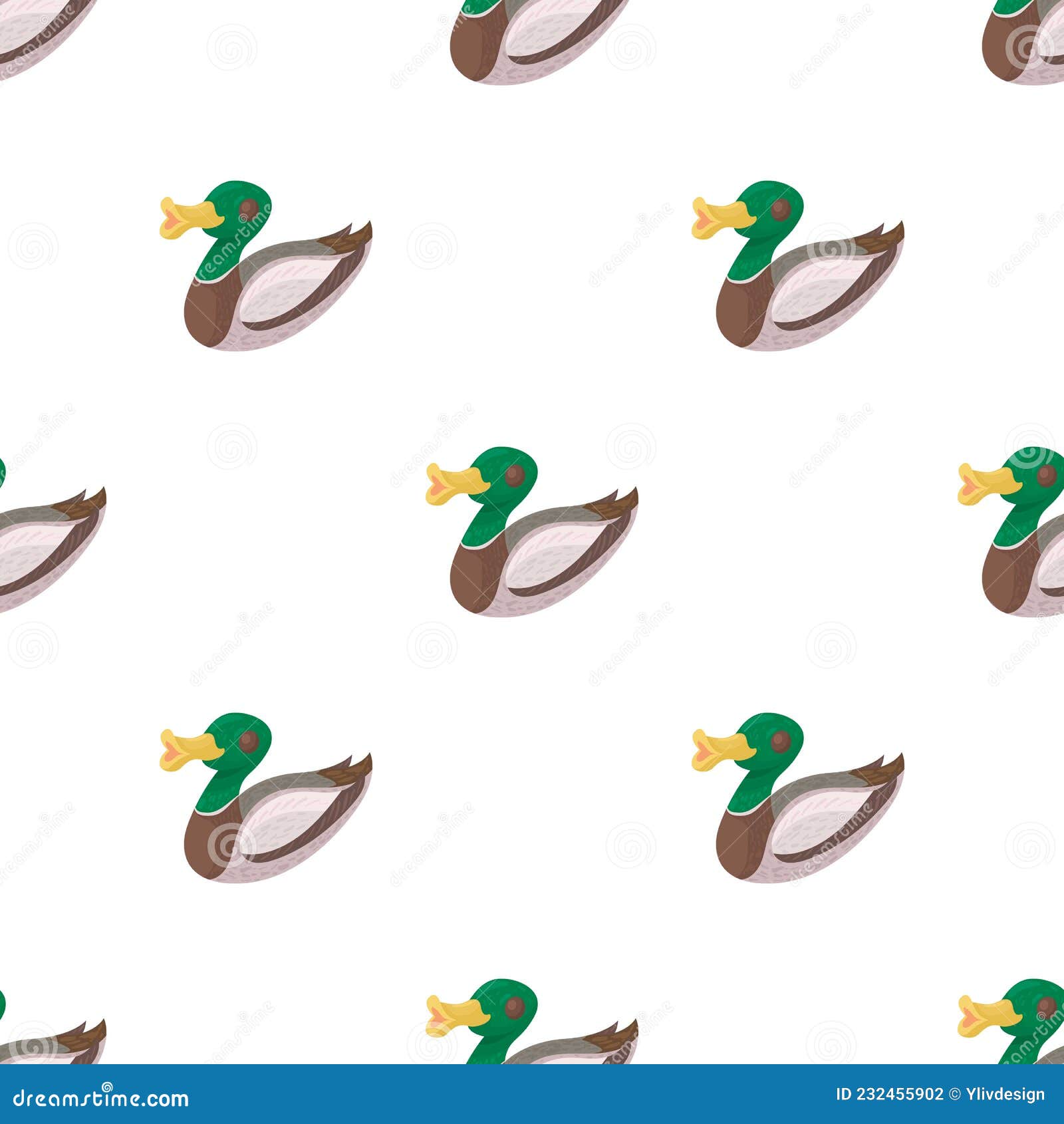 Wild Duck Pattern Seamless Vector Stock Vector - Illustration of ...