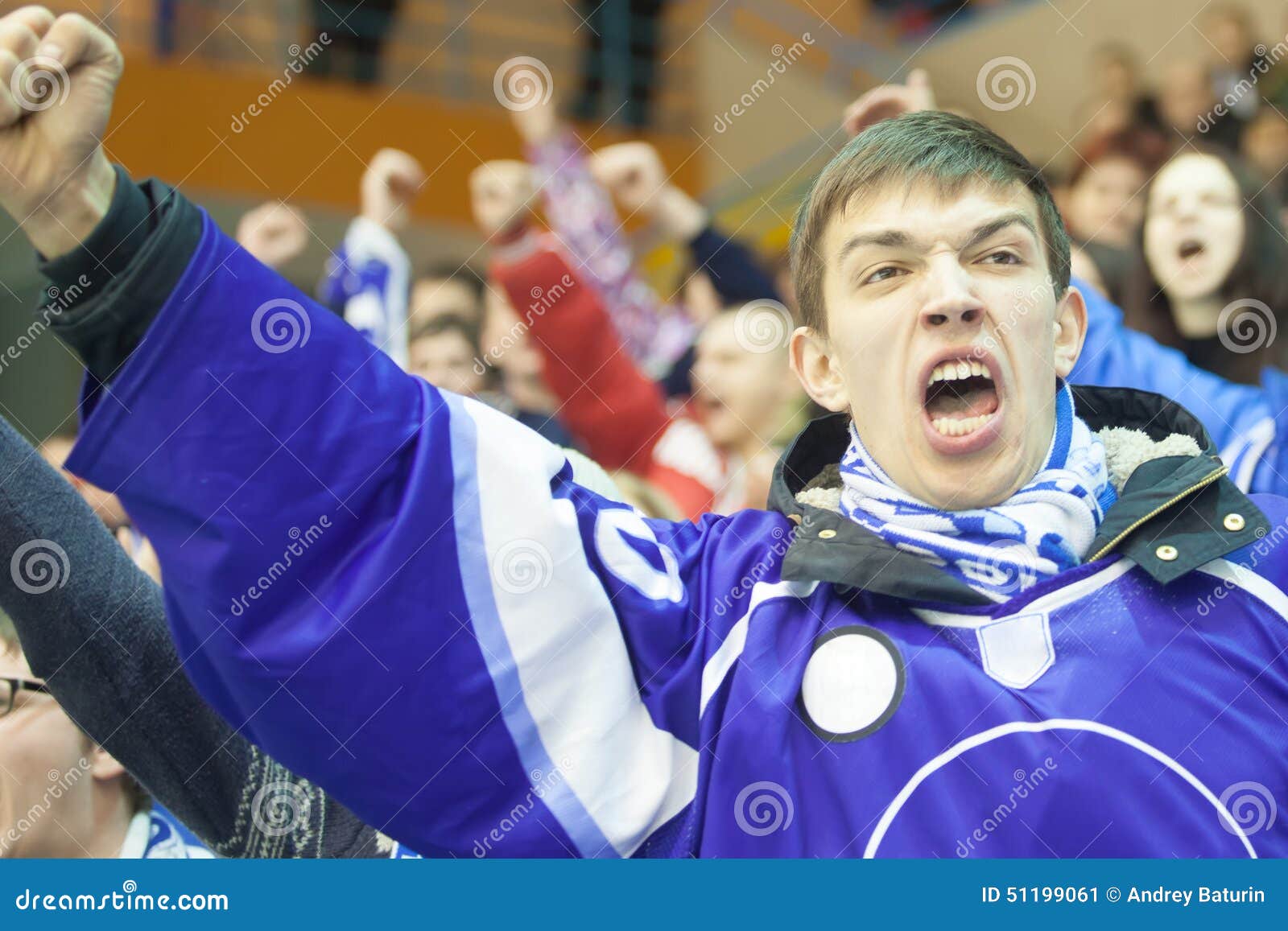 Wild Fan at Sporting Event stock image. Image of extreme - 51199061