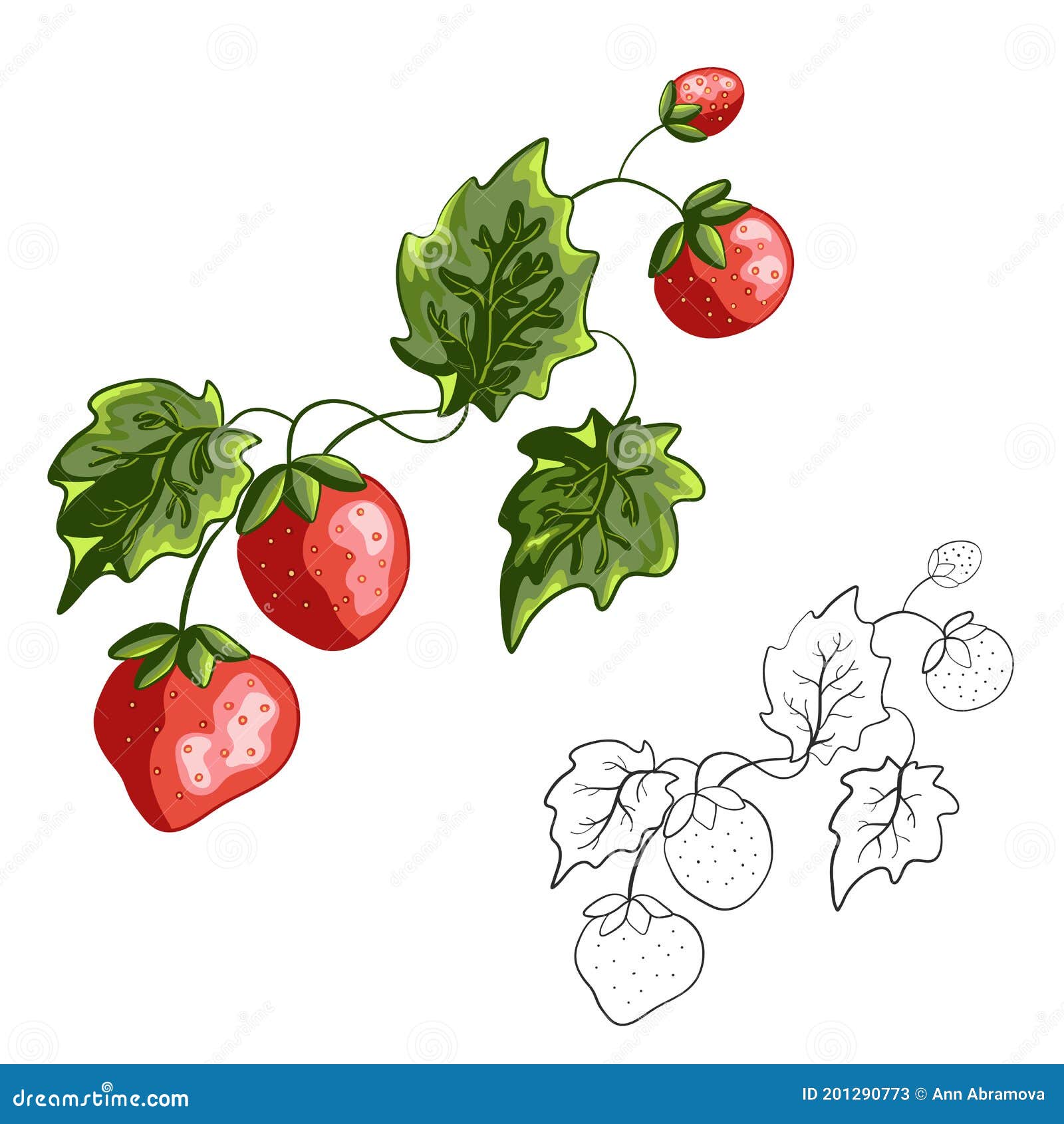 Strawberry Jam Coloring Page Stock Image | CartoonDealer.com #52718413