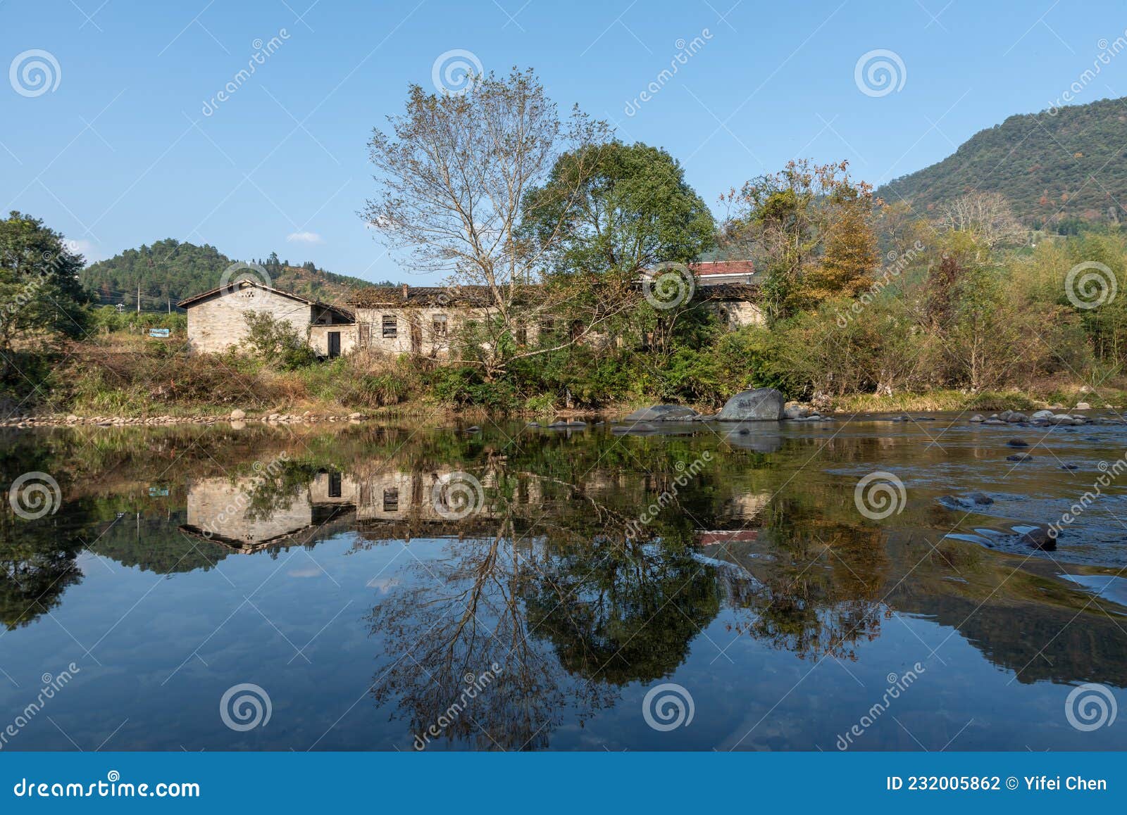 Wild Forests and Running Water in the Countryside Stock Photo - Image ...