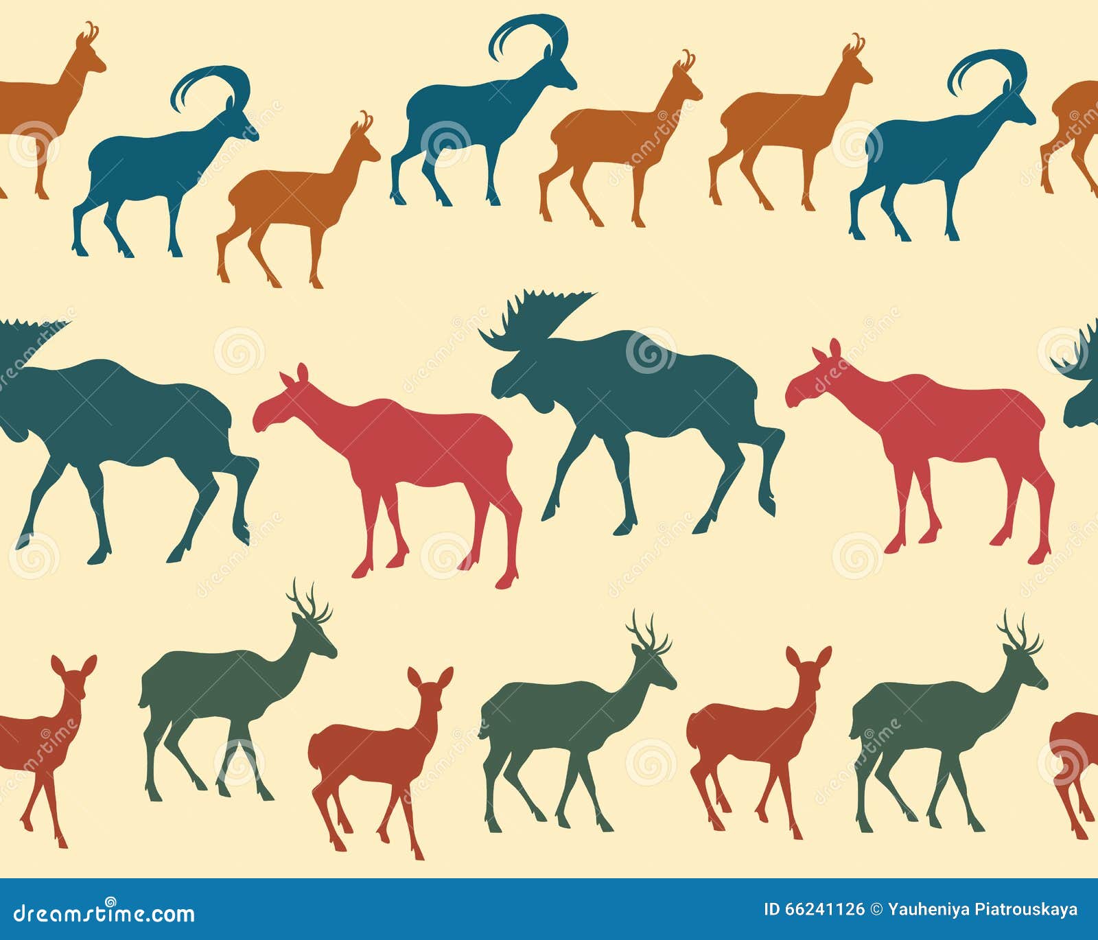 Wild game pattern stock vector. Illustration of hunting - 66241126